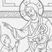 Christ Blessing Children Coloring Page: Christian Homeschool Printable ...