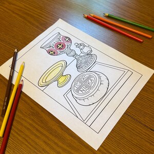 Proskomedia Coloring Page: Eucharist Icon Art (digital Download) - Etsy