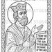 King David Coloring Page: Printable Orthodox Christian Saint Icon (PDF ...