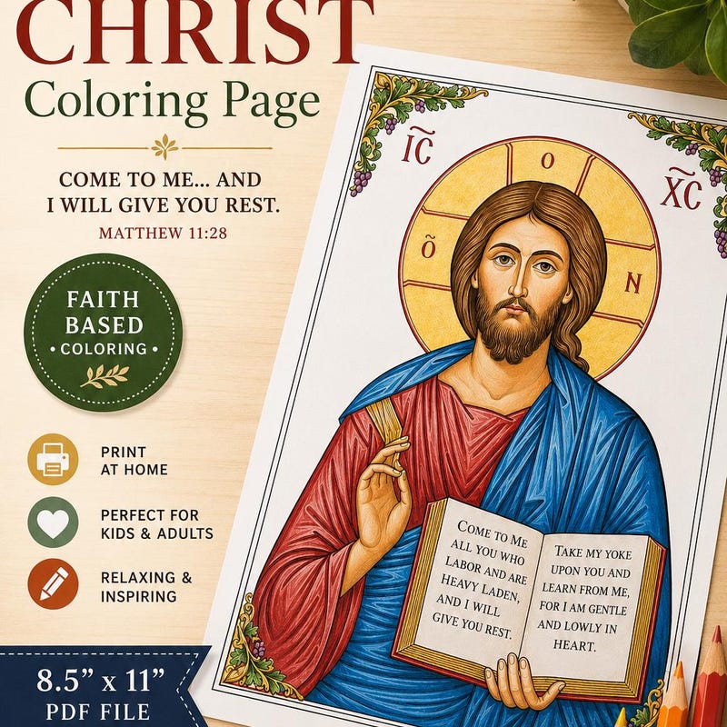 Orthodox Coloring Page - Etsy