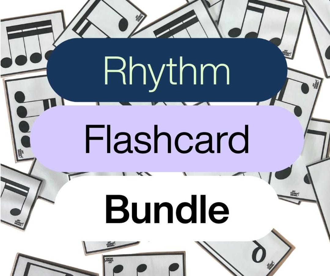 Printable Rhythm Flash Cards | Fundamental Rhythms | 6 Rhythms Included ...