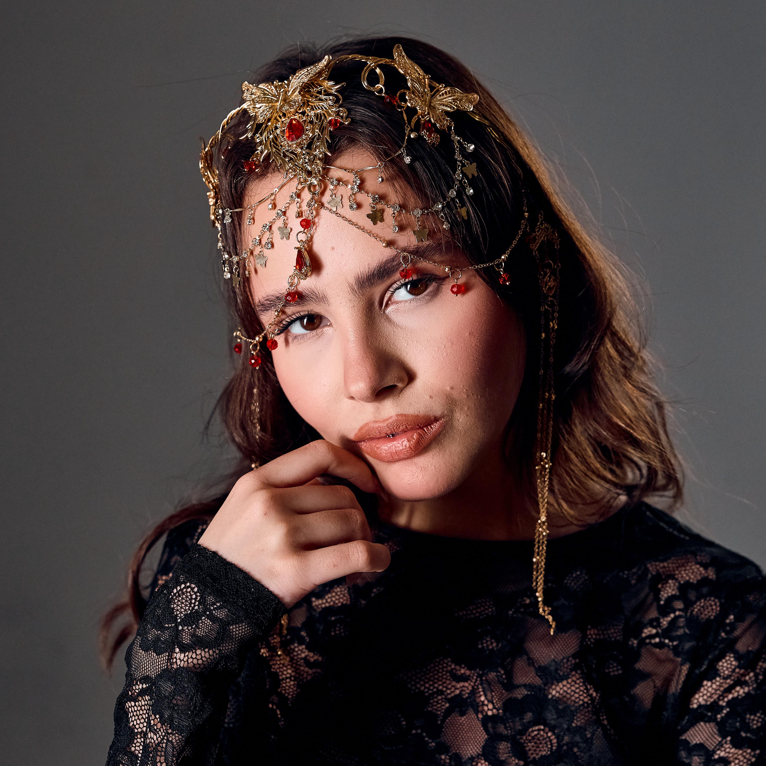 Gold Forehead Piece, Gold Head Chain, Festival Head Chain, Gold Boho ...