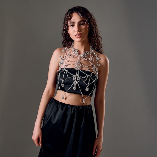 Crystal Chain Top - Etsy