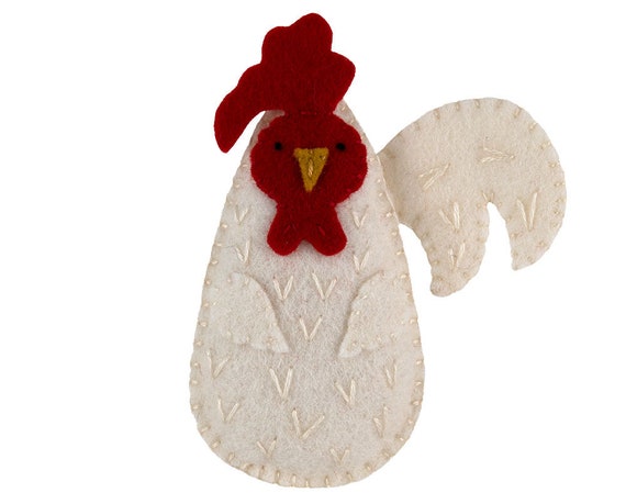 PDF Felt Ornament Pattern Rooster Pattern Hand Sewing Felt | Etsy