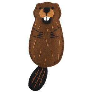 PDF Felt Ornament Pattern, Beaver Pattern, Hand Sewing, Felt Craft, DIY ...