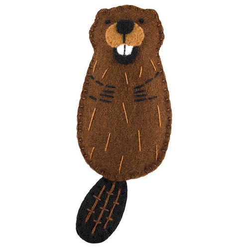 PDF Felt Ornament Pattern Beaver Pattern Hand Sewing Felt - Etsy