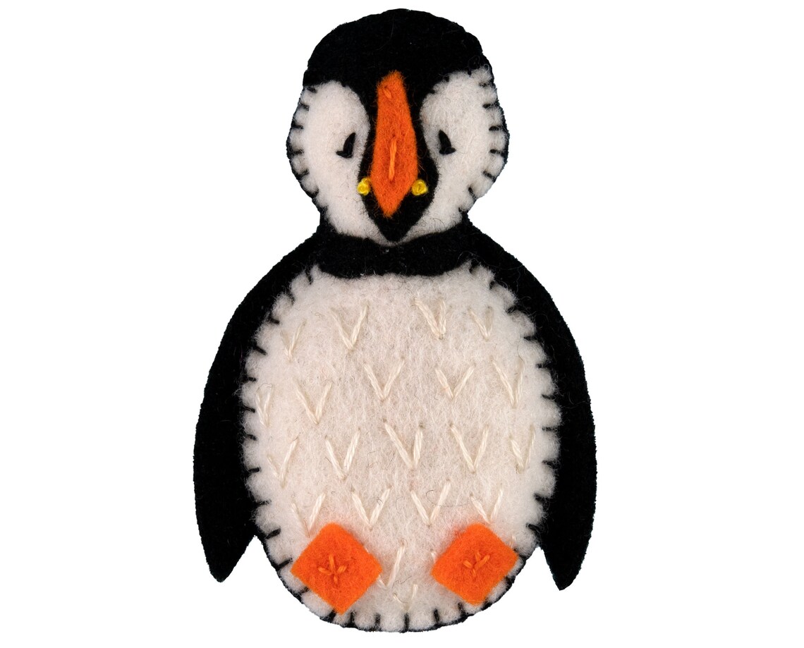 PDF Felt Ornament Pattern, Puffin Pattern, Hand Sewing, Felt Craft, DIY ...