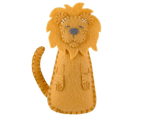 PDF Felt Ornament Pattern Lion Pattern Hand Sewing Felt - Etsy