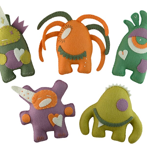 Felt Monsters - Etsy