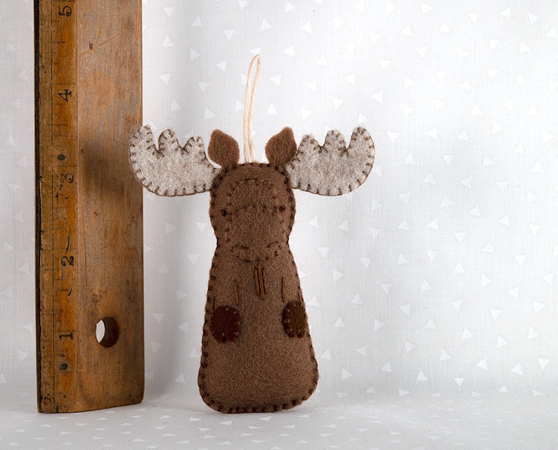 PDF Felt Ornament Pattern, Moose Pattern, Hand Sewing, Felt Craft, DIY ...