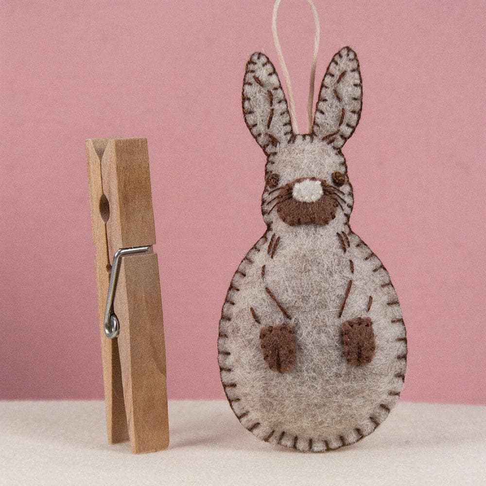 PDF Felt Ornament Pattern Bunny Rabbit Pattern Hand Sewing - Etsy
