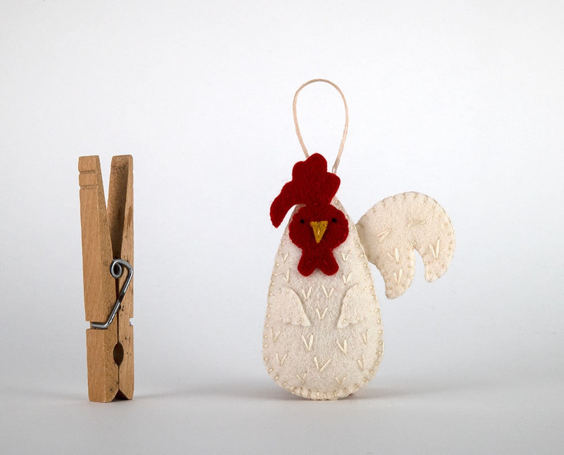 PDF Felt Ornament Pattern Rooster Pattern Hand Sewing Felt - Etsy