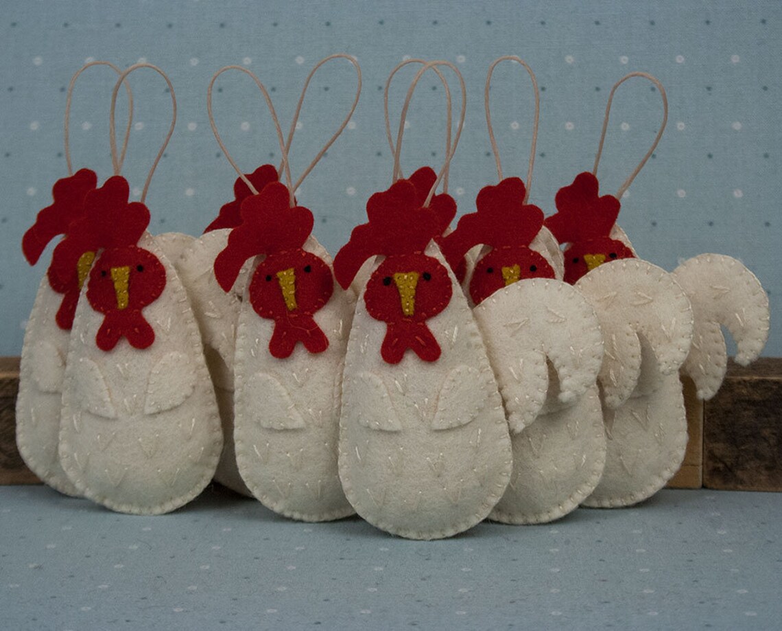 PDF Felt Ornament Pattern Rooster Pattern Hand Sewing Felt - Etsy