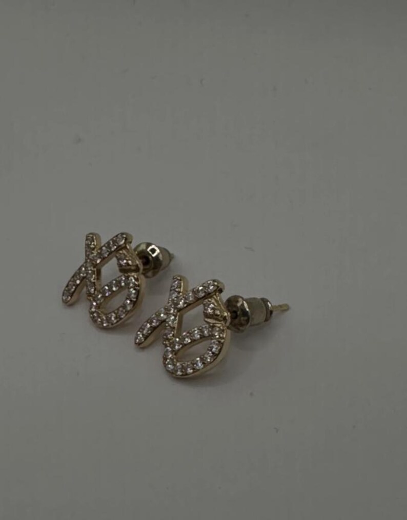 XO Silver Gold Earrings – the Weeknd Inspired Jewelry, Dainty XO Studs ...