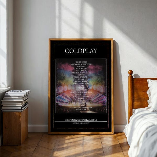 Coldplay - Etsy