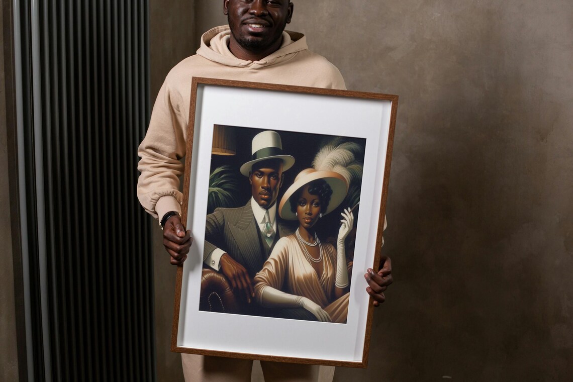 The Harlem Godfathers 2 | Art Deco Black Couple Digital Print | 1920s ...