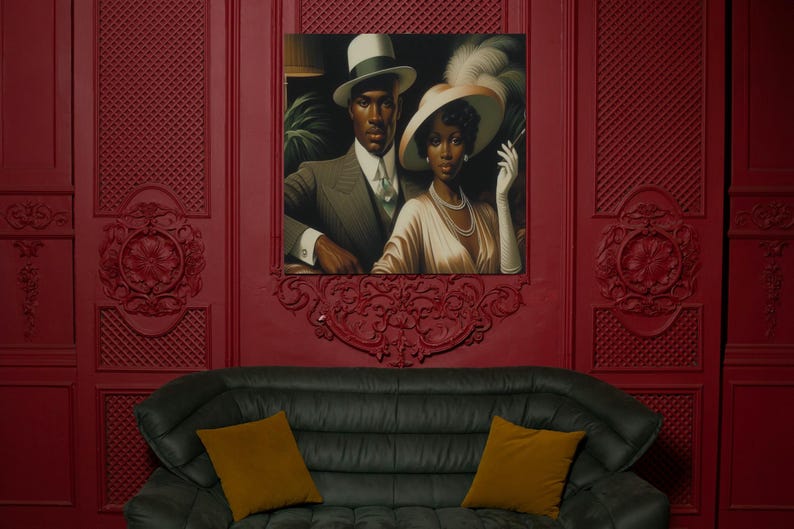 The Harlem Godfathers 2 | Art Deco Black Couple Digital Print | 1920s ...