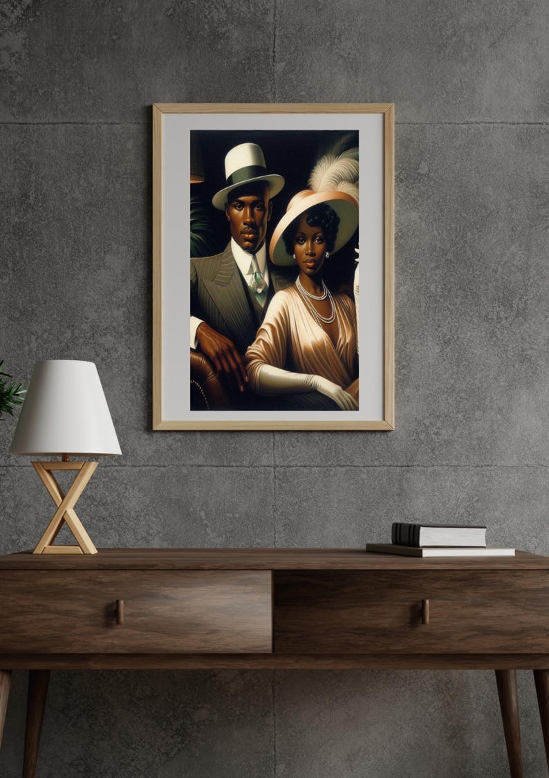 The Harlem Godfathers 2 | Art Deco Black Couple Digital Print | 1920s ...