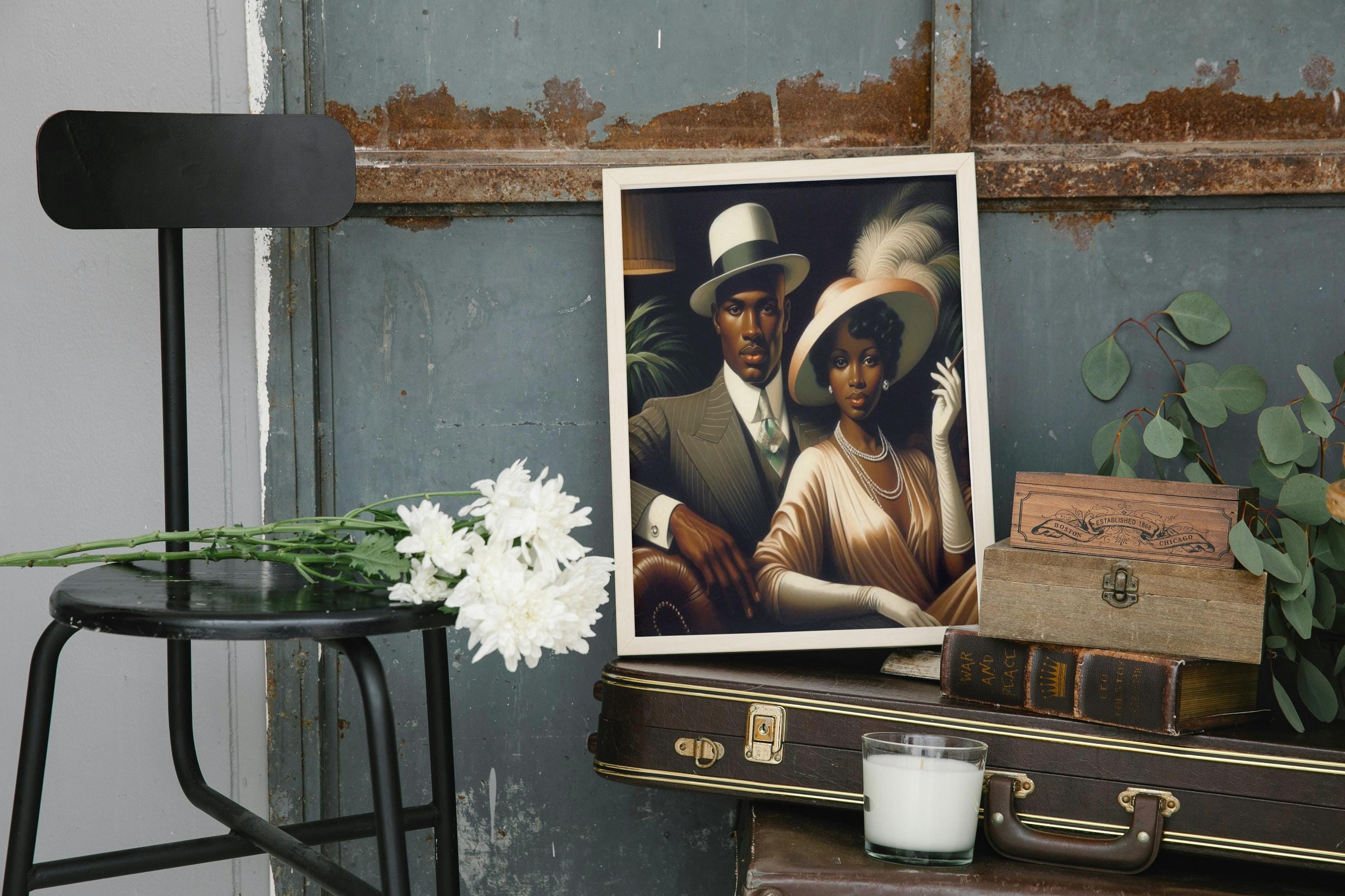 The Harlem Godfathers 2 | Art Deco Black Couple Digital Print | 1920s ...