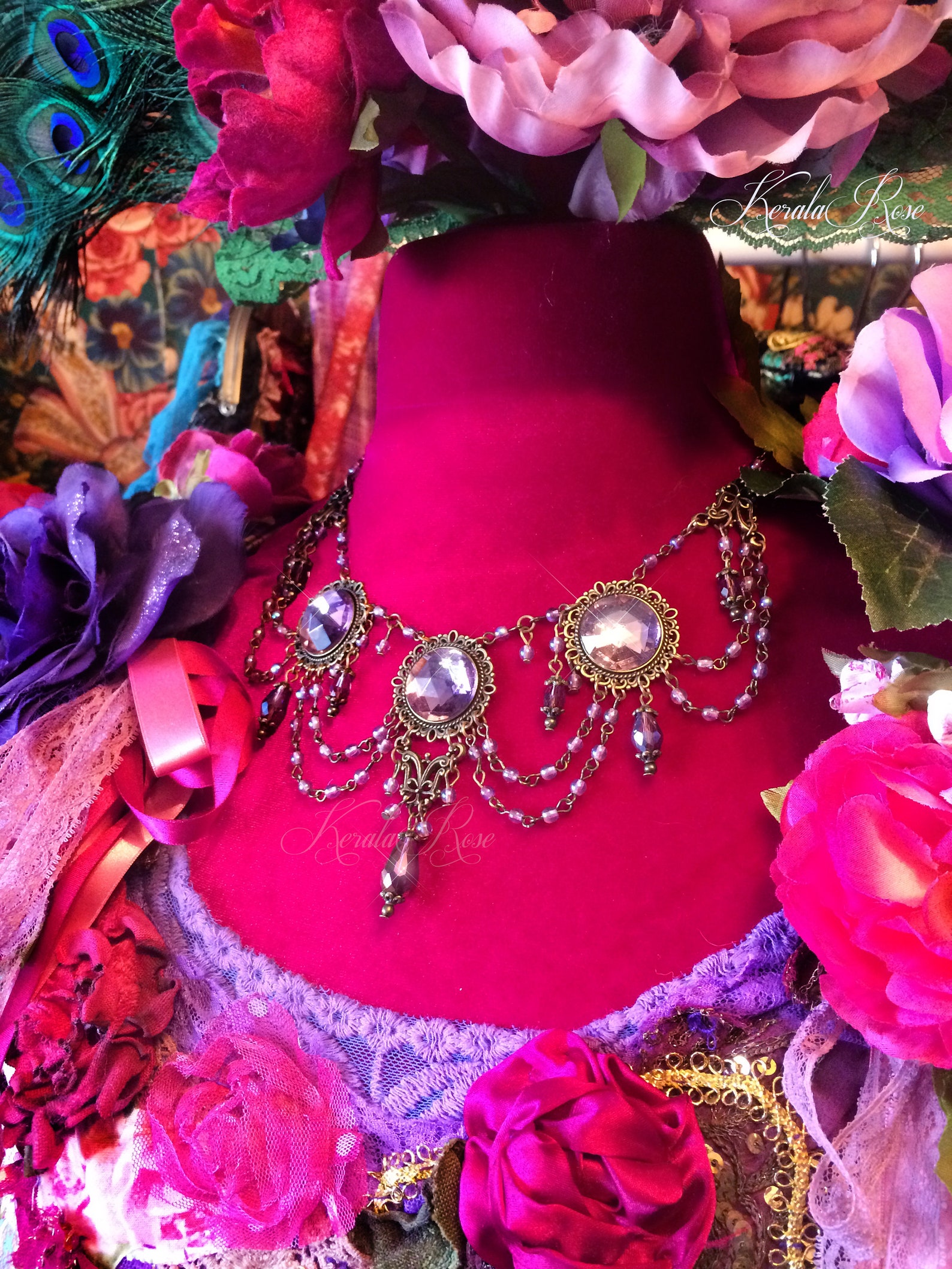 Light Amethyst Purple Mystical Gypsy Necklace Lavender - Etsy