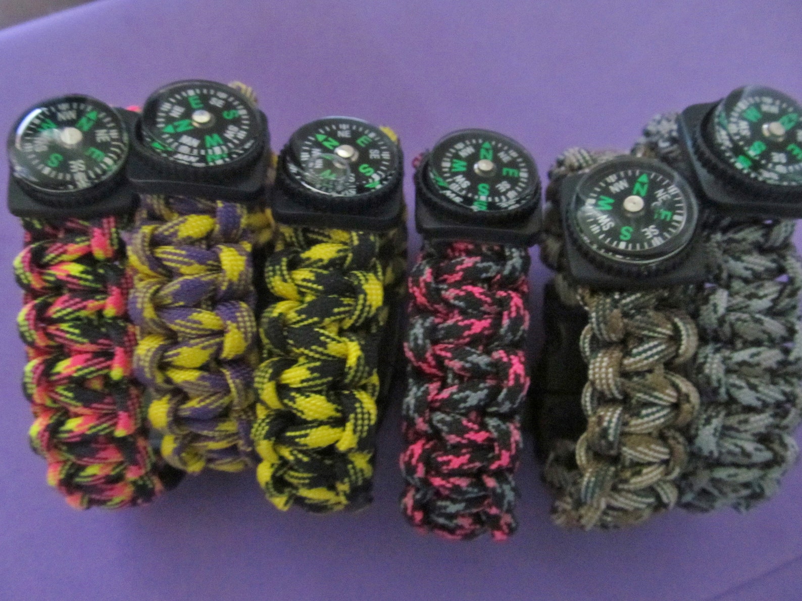 Compass Paracord Bracelet. Bracelet With Compass and Whistle | Etsy