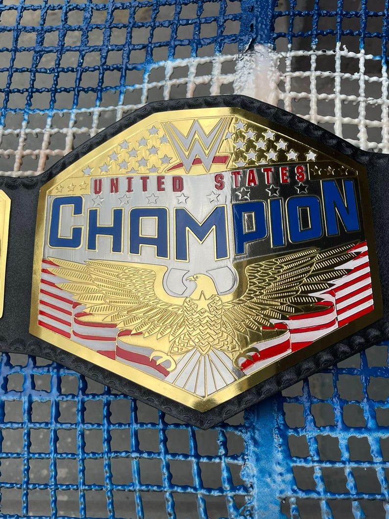 United States Championship Replica Title Belt 2mm/4mm Brass Plates With ...
