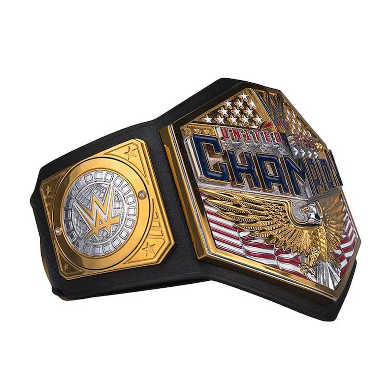 United States Championship Replica Title Belt 2mm/4mm Brass Plates With ...