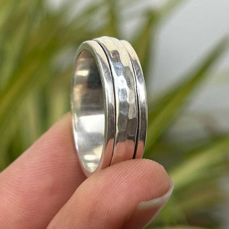 925 Spinner Ring Dainty - Etsy