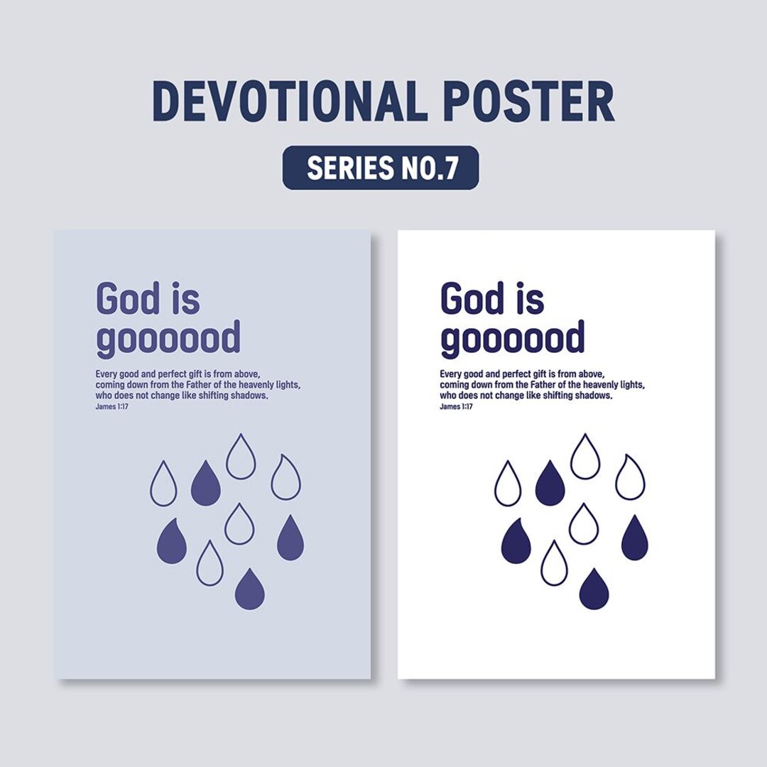 God is Good Christian Wall Art Printable, Bible Verse Poster, Minimal ...