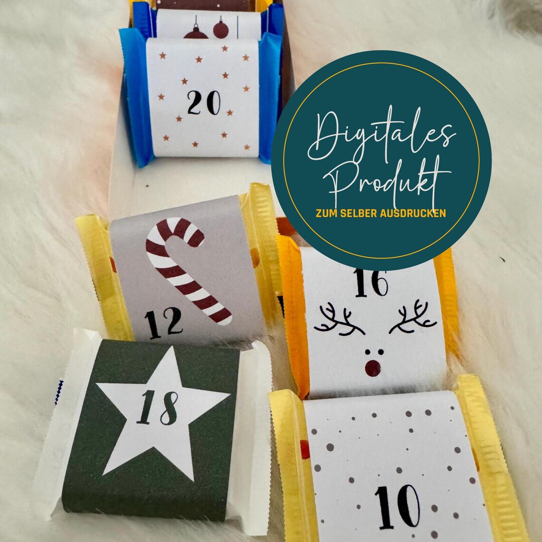 Ritter Sport Mini Advent Calendar | Ritter Sport Wrapper | Christmas ...