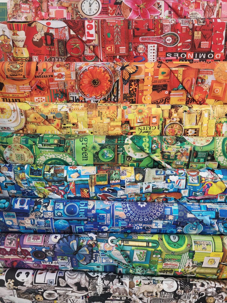 Color Collage by Shelley Davies for Northcott - Etsy