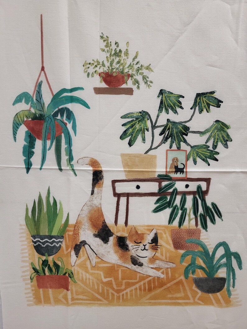 Dog Panel and Cat Panel - Homebodies by Mary Urban for Clothworks - Etsy