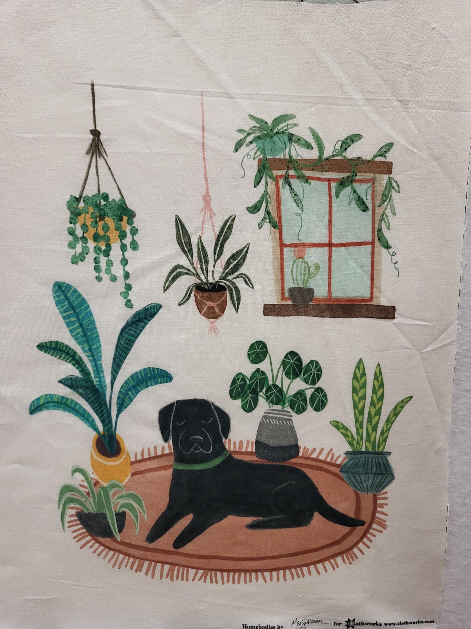 Dog Panel and Cat Panel - Homebodies by Mary Urban for Clothworks - Etsy