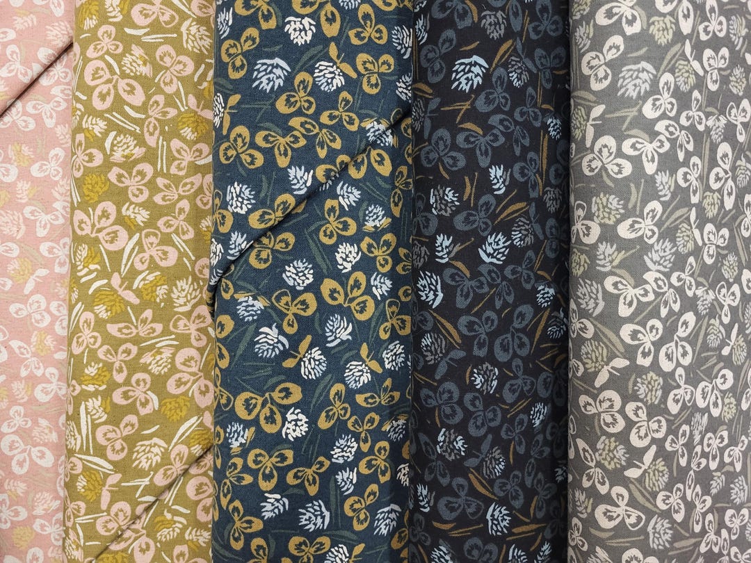 Orchard Run - Clover by Anna Graham for Robert Kaufman Cotton-flax Mix ...