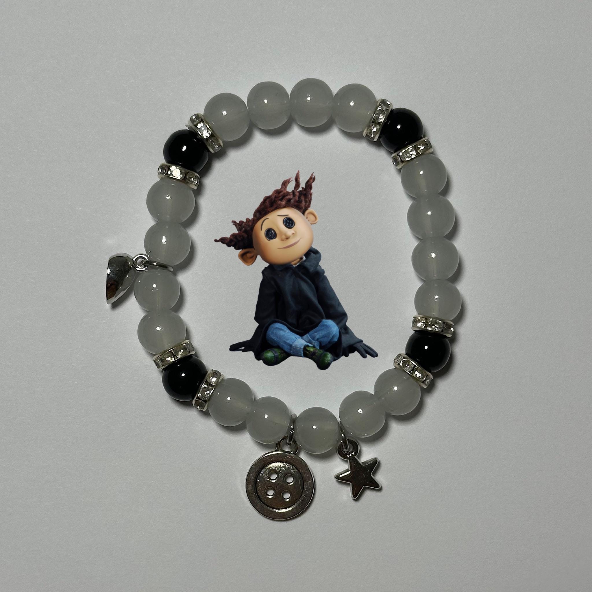 Coraline & Wybie Matching Bracelets: Handmade Beaded Couple Jewelry - Etsy