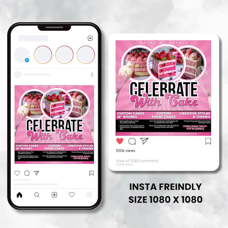 Bakery Flyer Template, Sweet Treats & Bake Sale Flyer, Pastry Shop ...