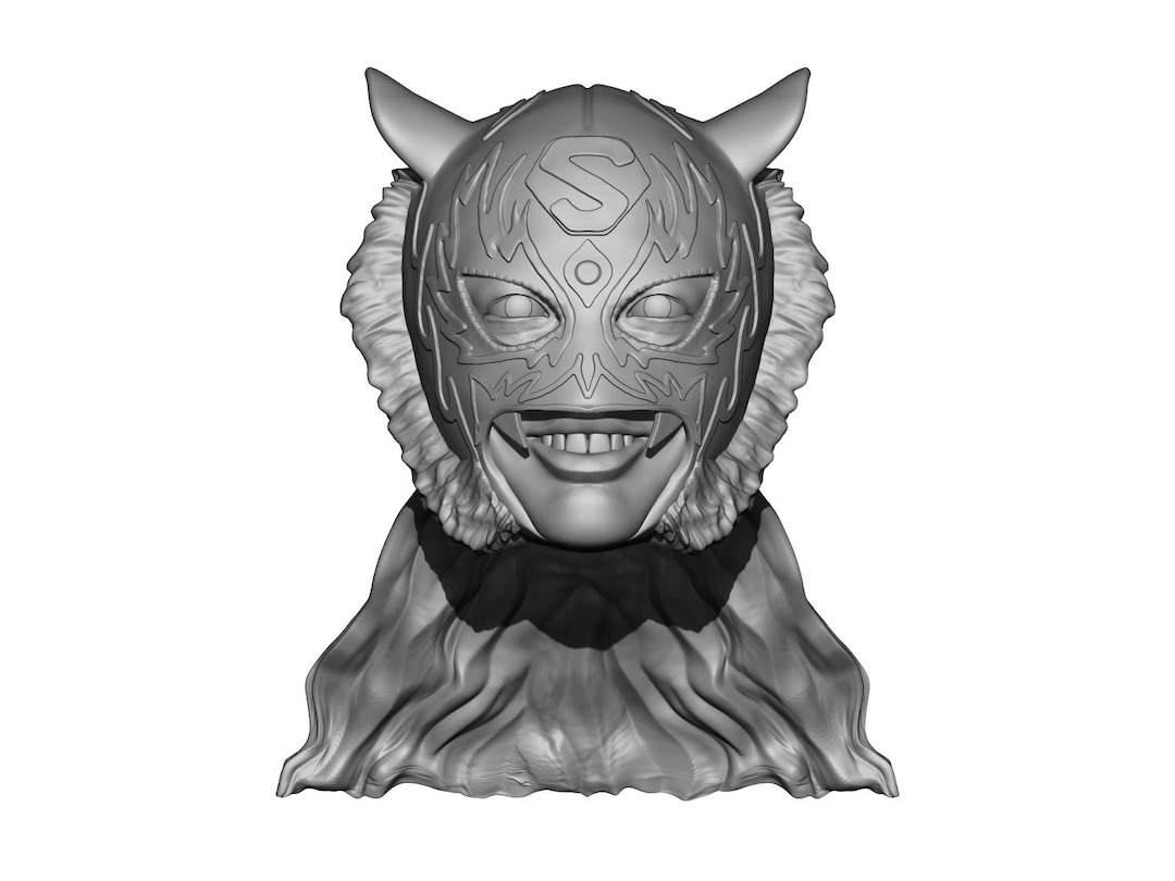 Starlight Kid Custom 3D Printed Head Sized for Mattel Pro Wrestling ...