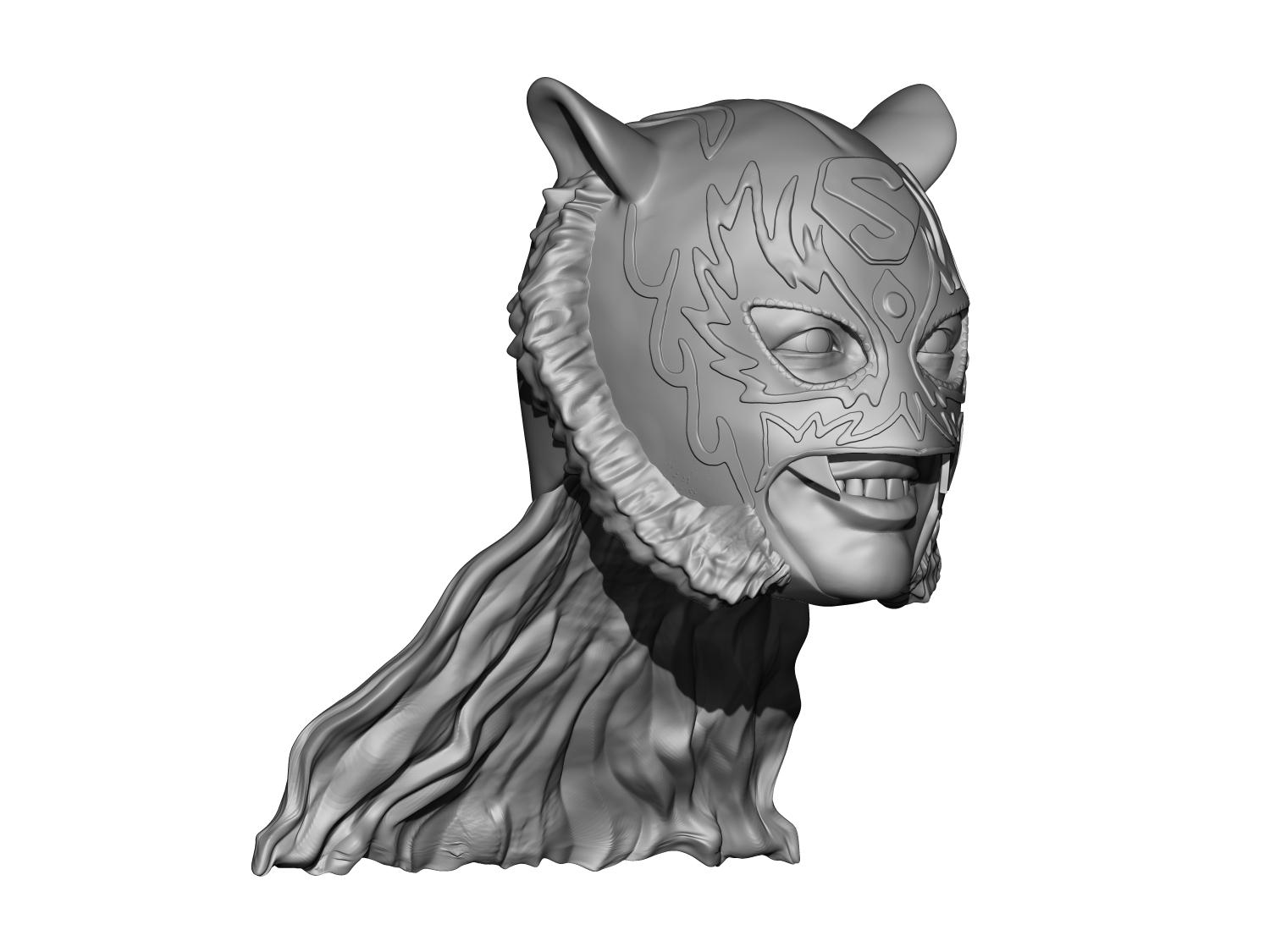 Starlight Kid Custom 3D Printed Head Sized for Mattel Pro Wrestling ...