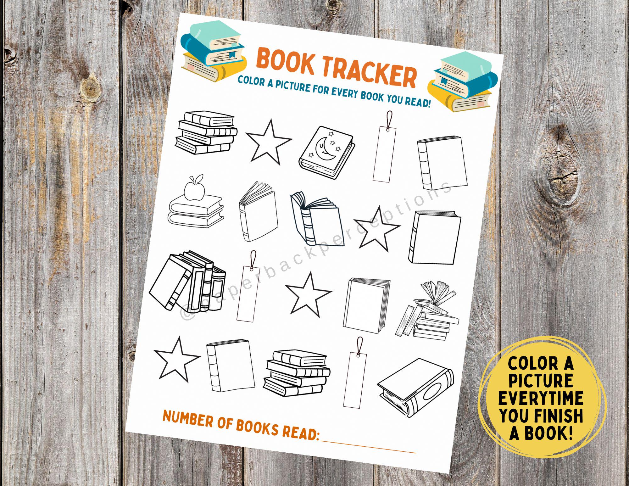Printable Kids' Reading Bundle – Reading Log, Color-in Book Tracker ...