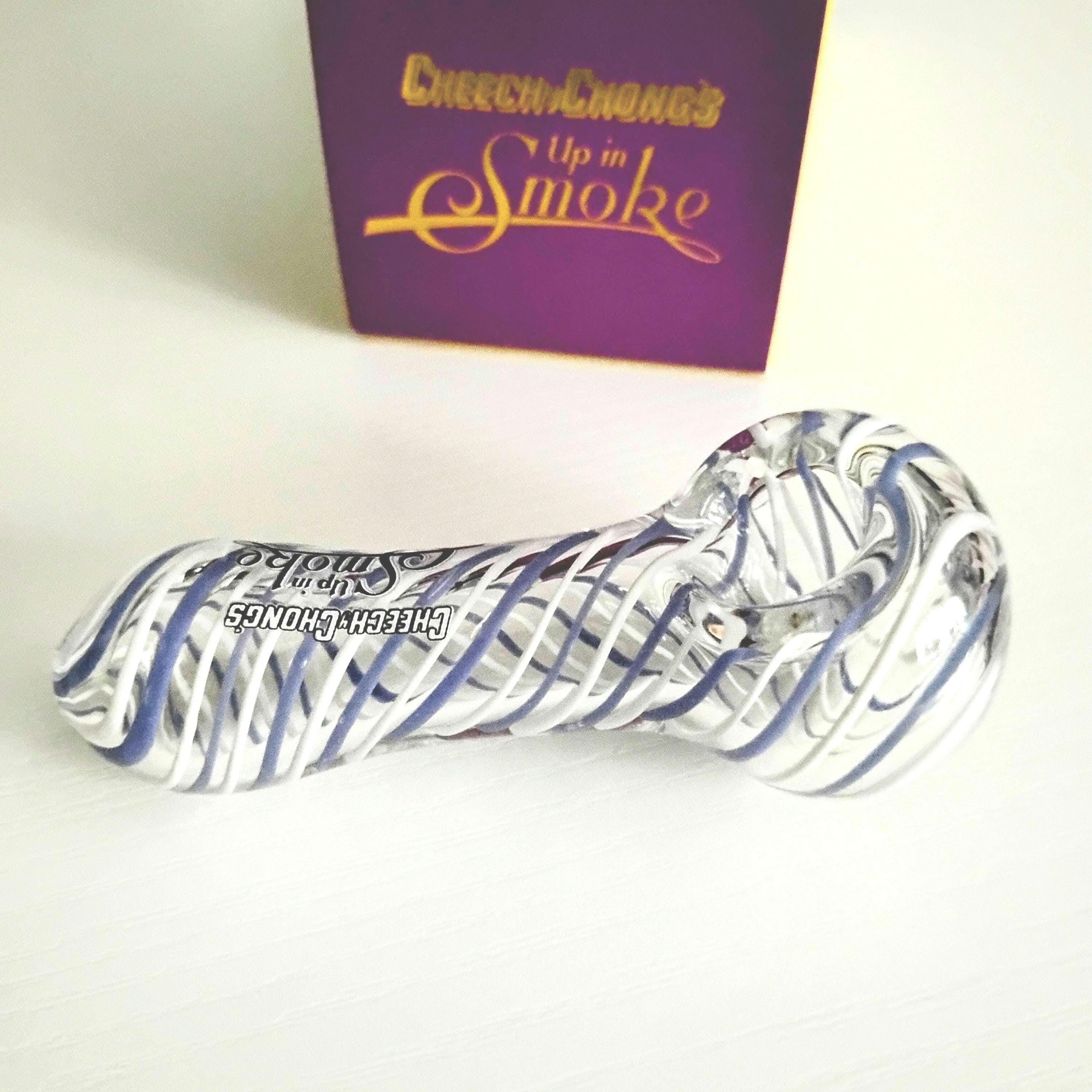 Cheech & Chong Purple Glass Tobacco Pipe - Etsy