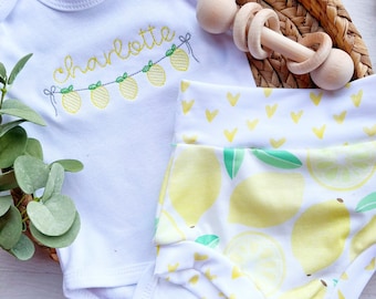 Baby Girl Lemon Outfit - Etsy