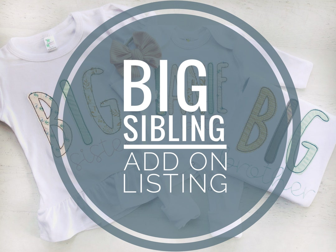 Custom Big Sibling Shirt - Etsy