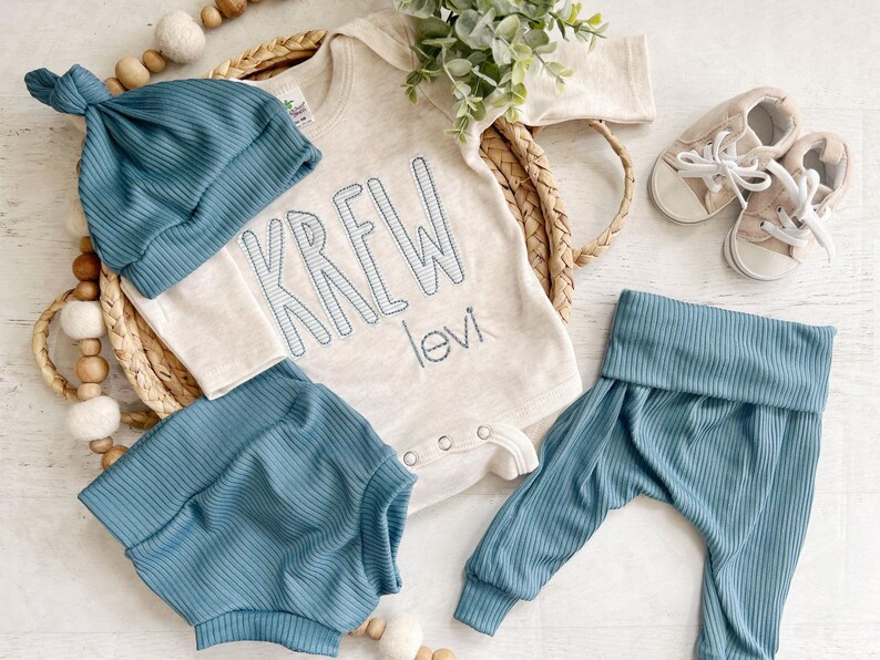 Personalized Baby Outfit and Hat Set, Custom Infant Boy Coming Home ...