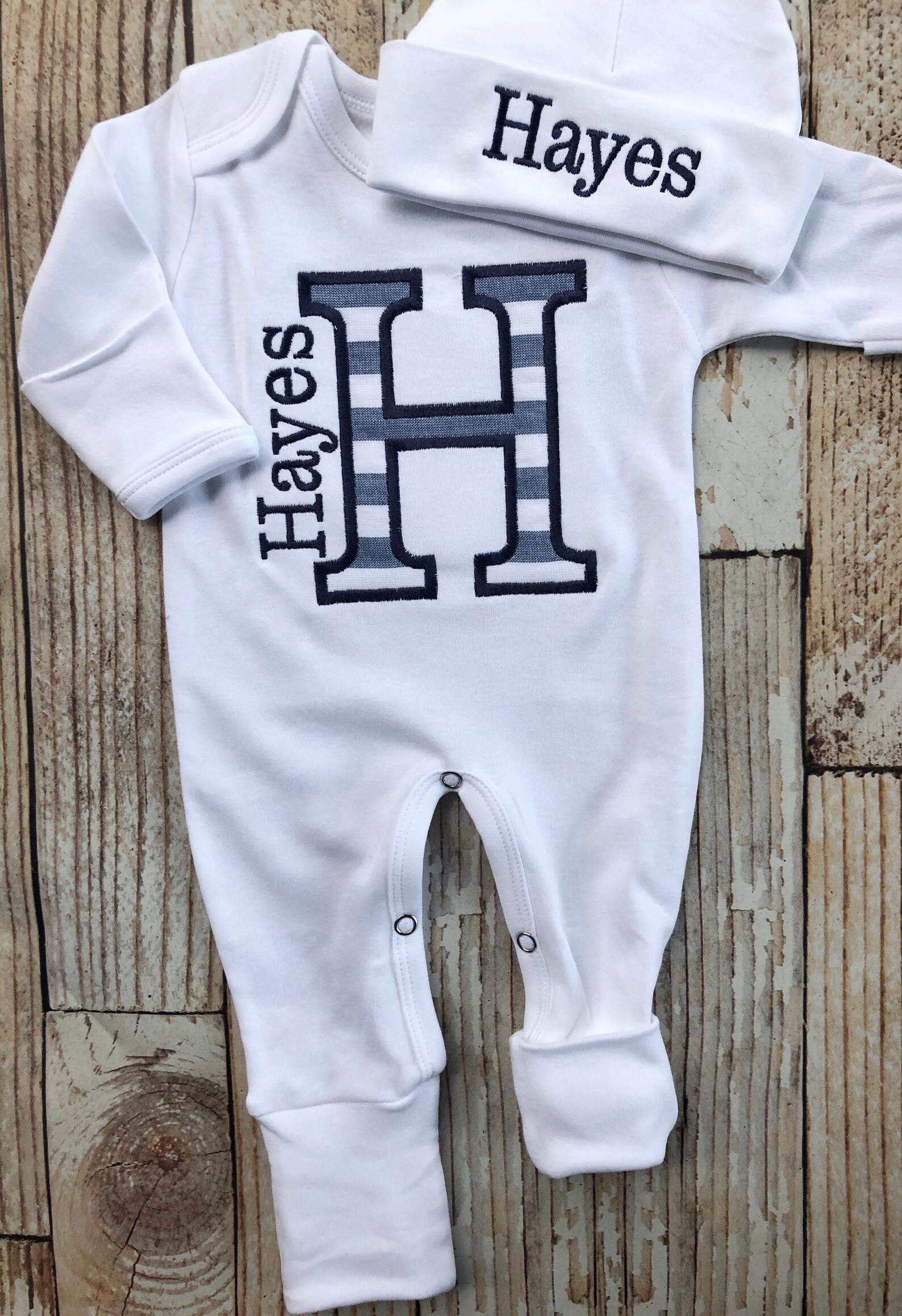 Personalized Baby Romper and Hat Set Custom Infant Boy Coming - Etsy