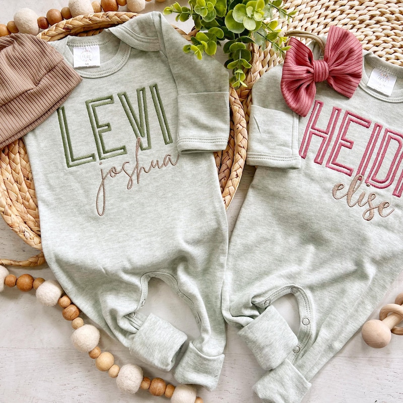 Twin Baby Boy and Girl Matching Outfits - Etsy