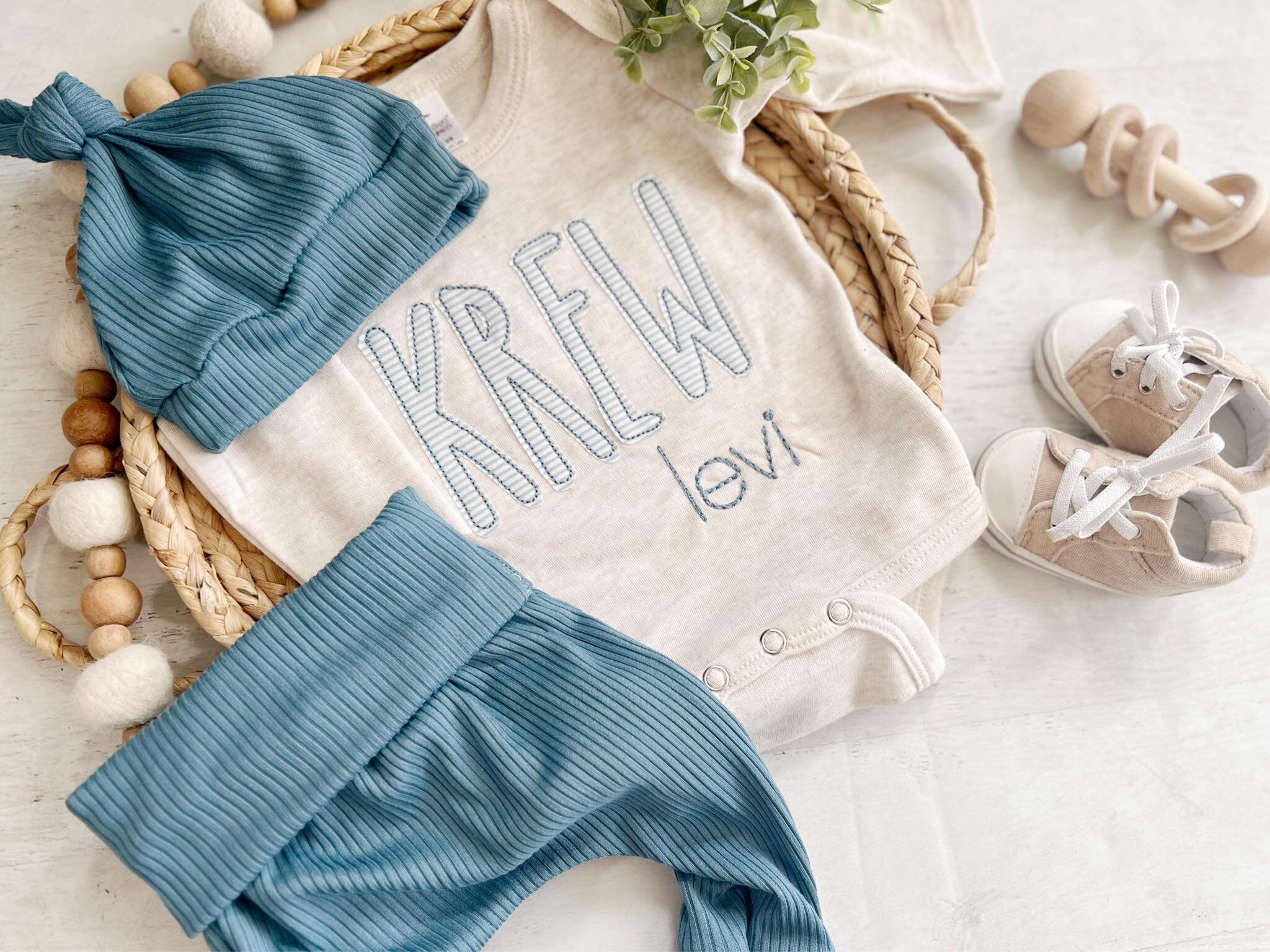 Personalized Baby Outfit and Hat Set, Custom Infant Boy Coming Home ...