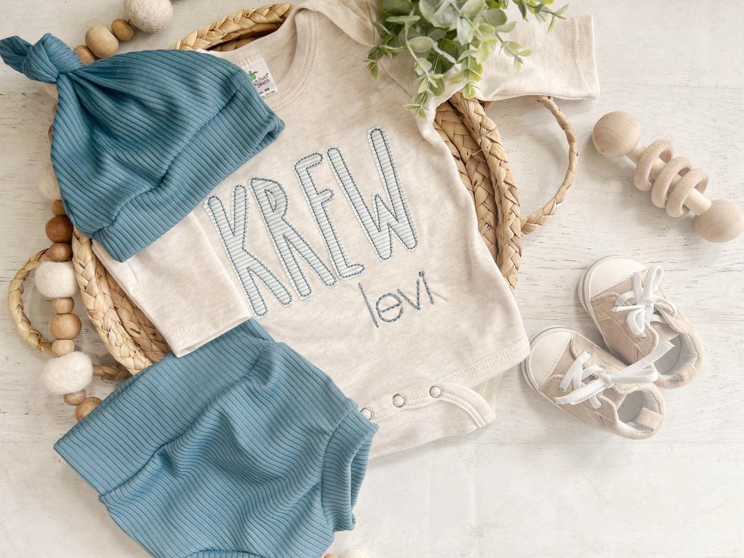 Personalized Baby Outfit and Hat Set, Custom Infant Boy Coming Home ...
