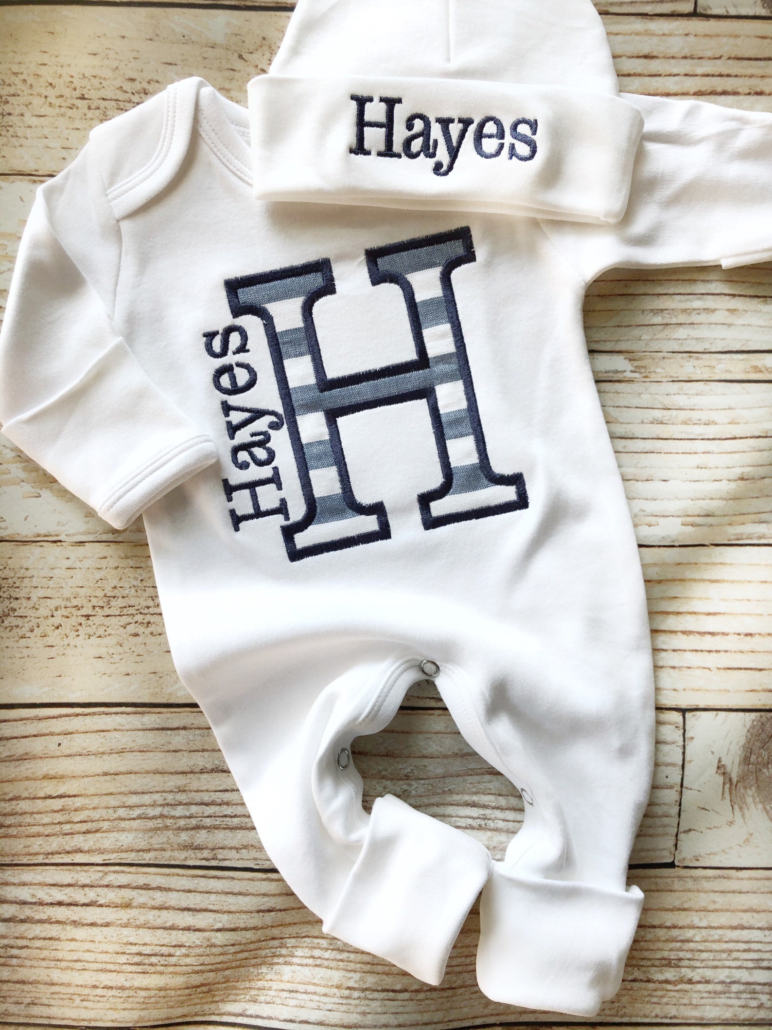 Personalized Baby Romper and Hat Set Custom Infant Boy Coming - Etsy