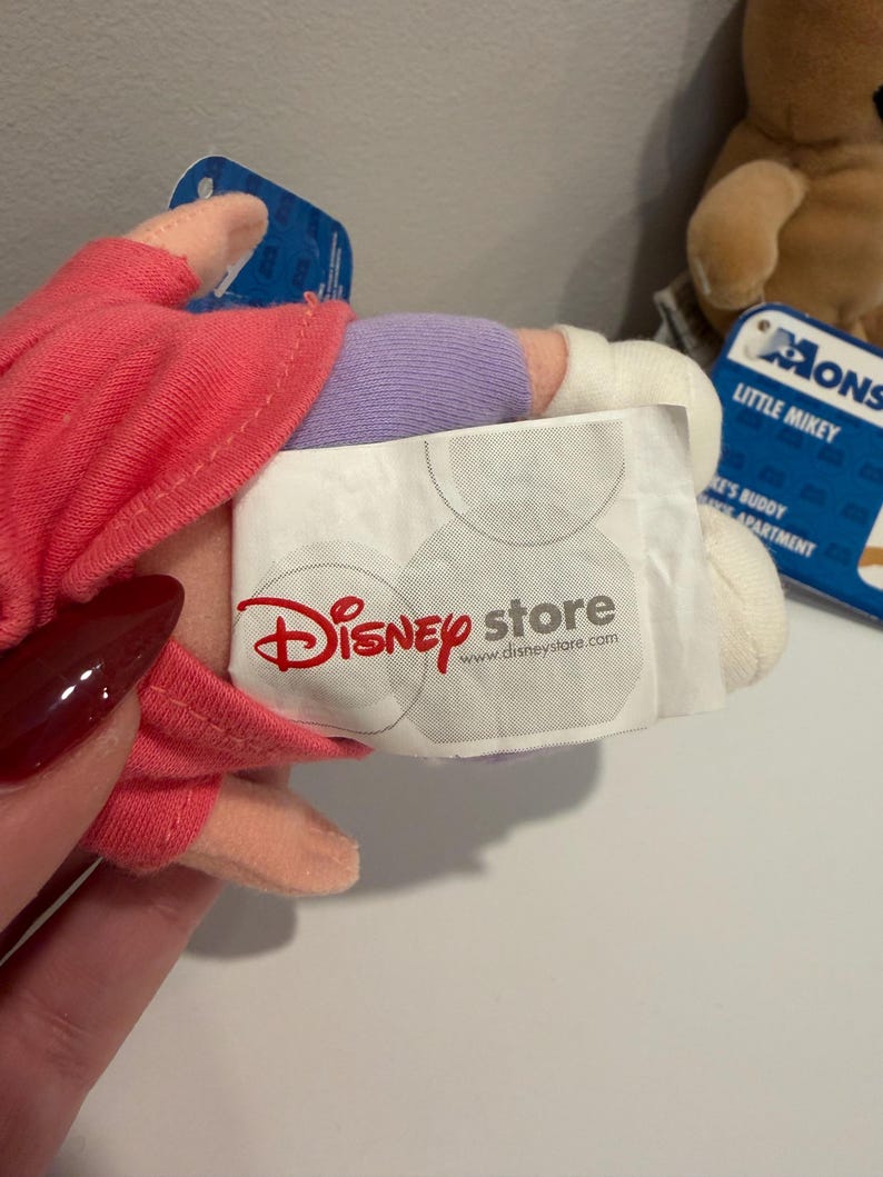 Monster Inc. 6" Vinyl Head Plush Boo Doll and Little Mikey Disney Pixar ...