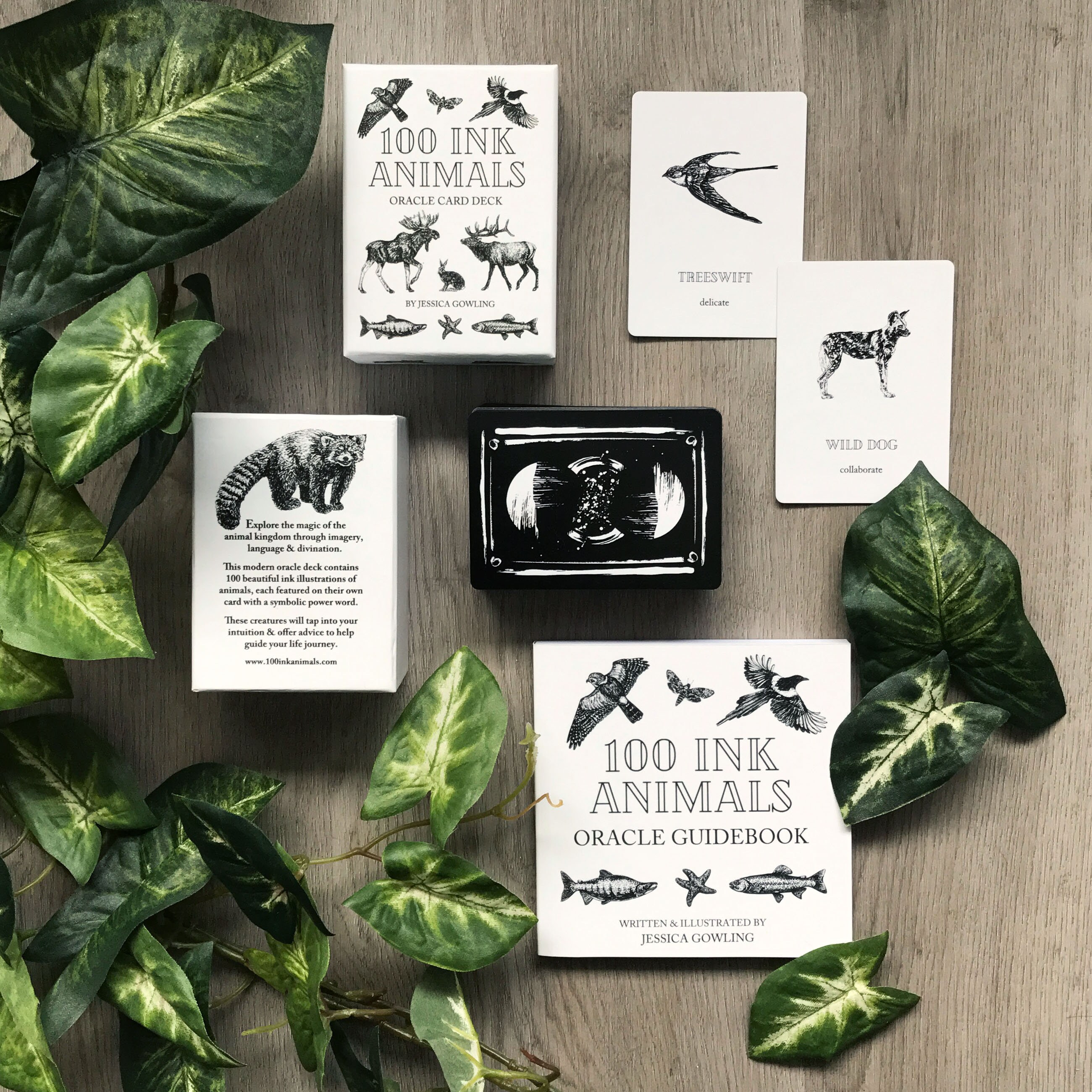 100 INK ANIMALS oracle deck Animal Oracle Cards 3 options | Etsy